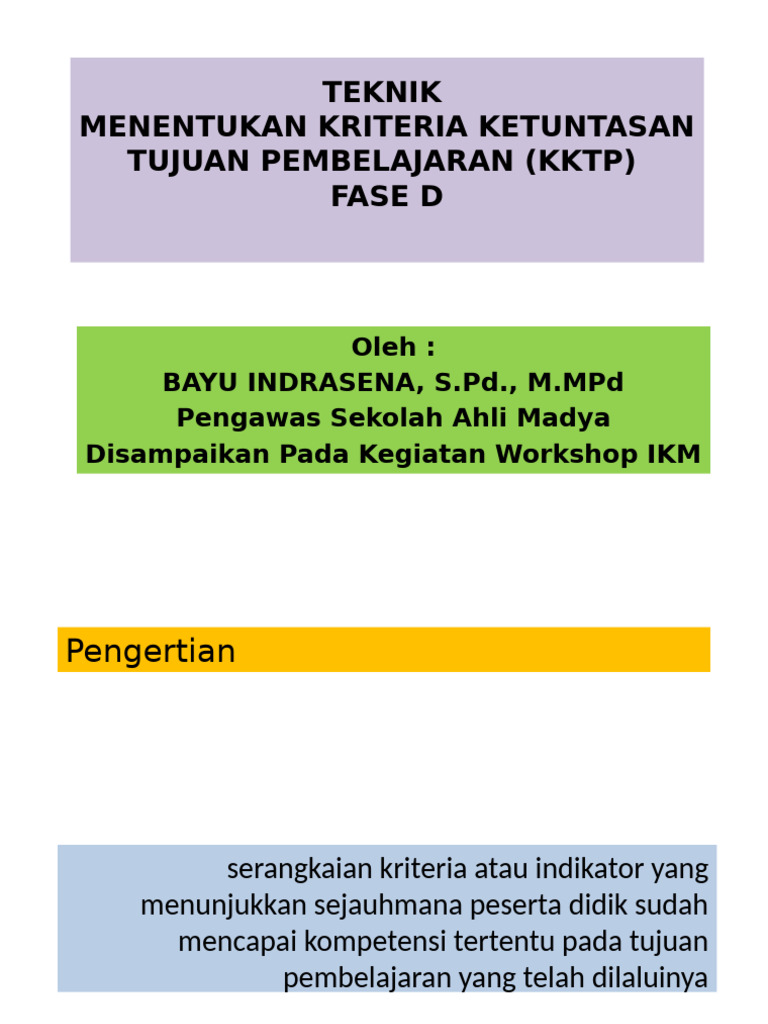 Teknik KKTP | PDF
