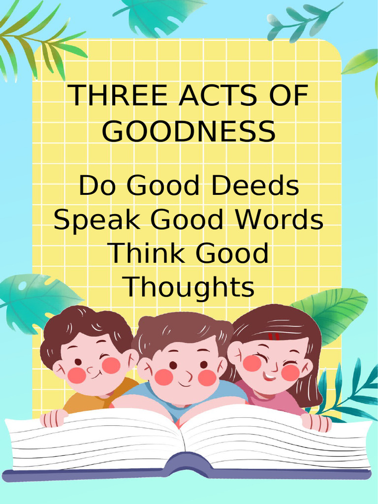 Three Acts of Goodness 3 | PDF