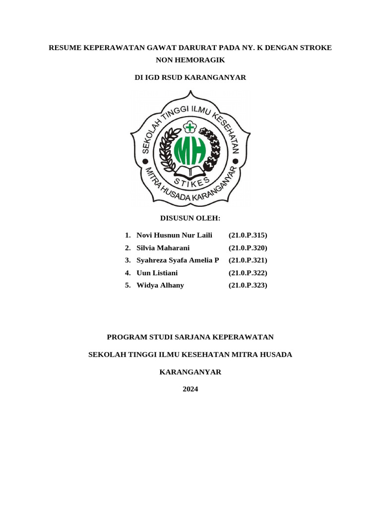 Resume Igd Kelompok SNH | PDF