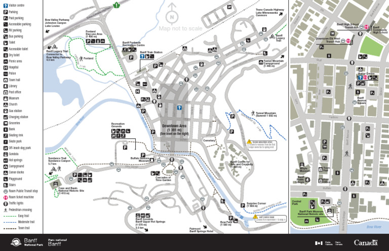 Banff Avenue Attractions Map | PDF