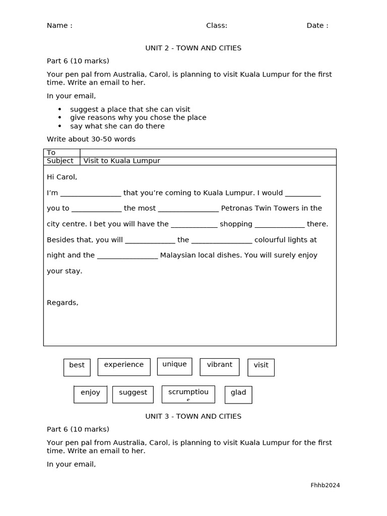 TOWN AND CITIES - Email Part 6 | PDF