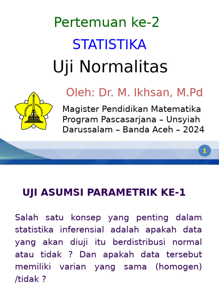 Uji Normalitas | PDF