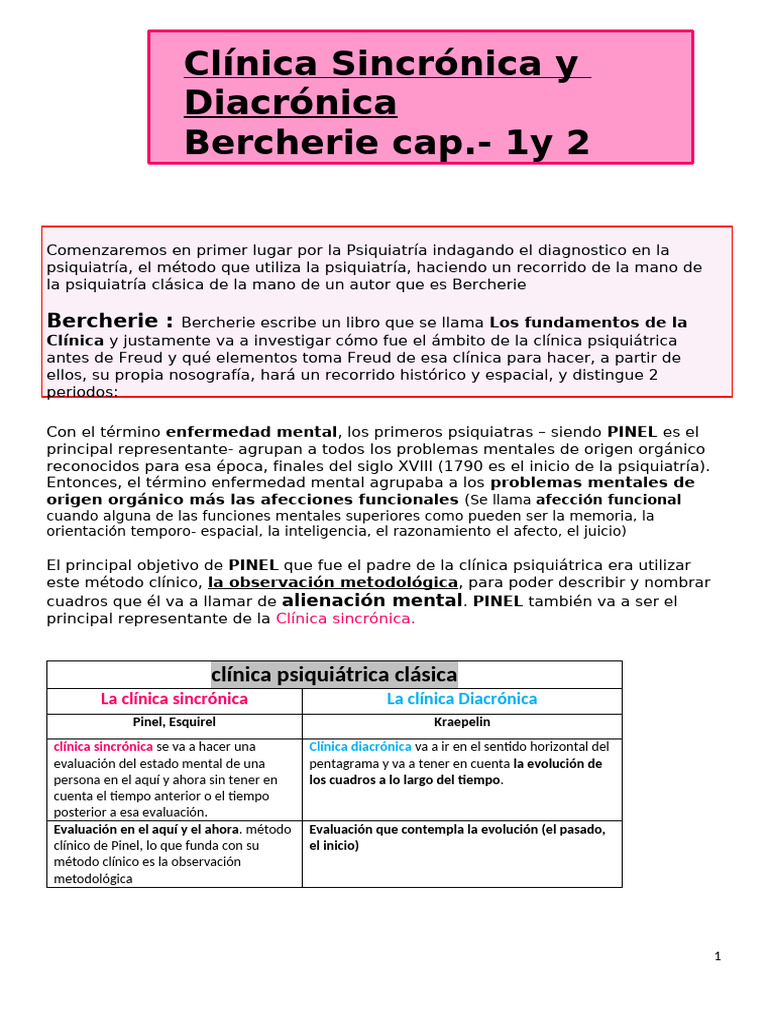BERCHERIE | PDF | Psicoanálisis | Mente
