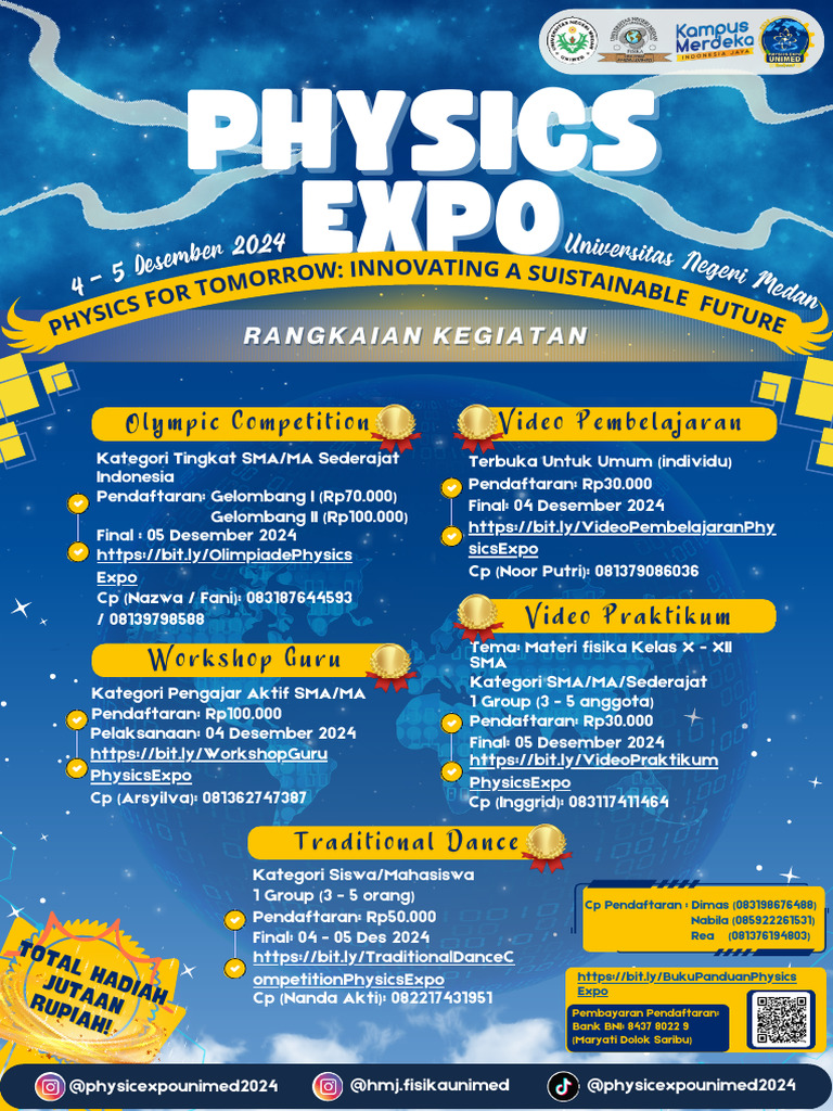 Brosur Besar (Sma) Physics Expo 2024 | PDF