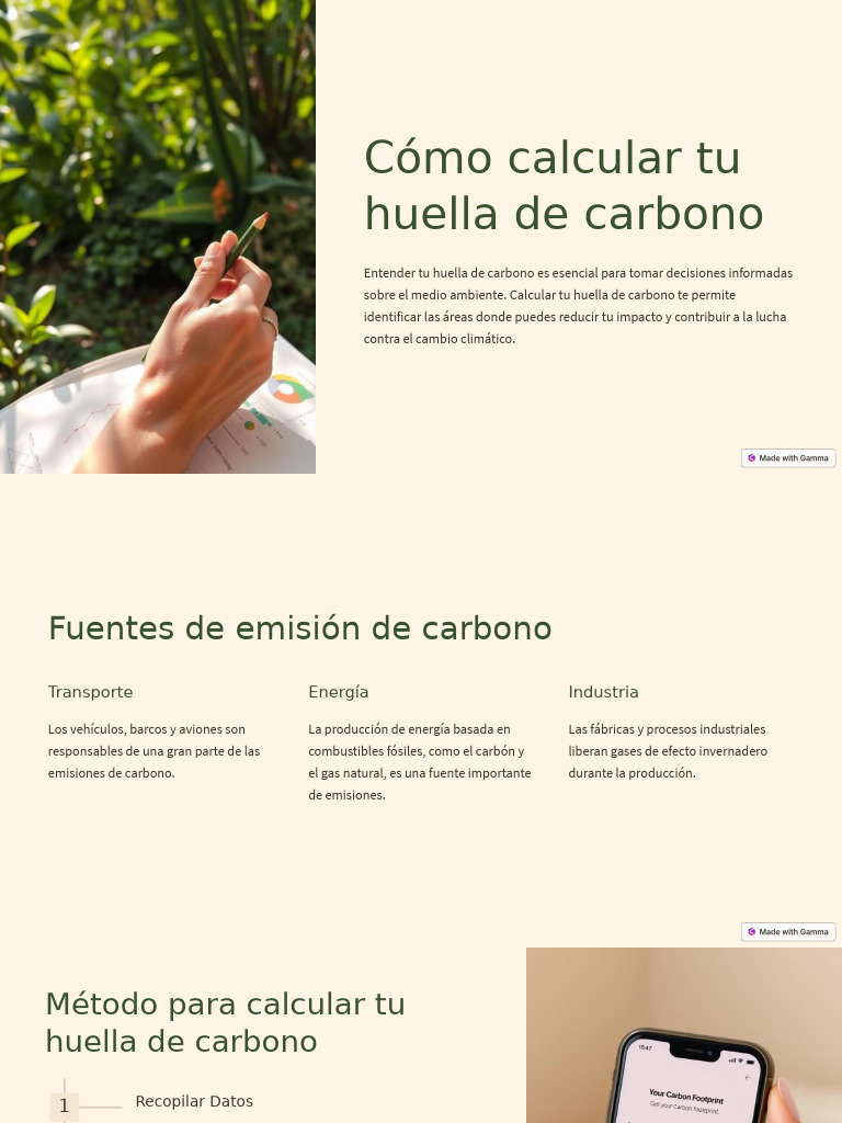 Como Calcular Tu Huella de Carbono | PDF | Huella de carbono | Uso ...