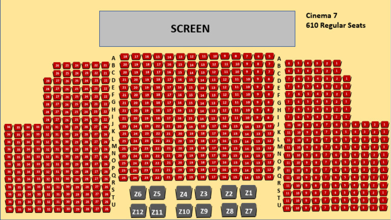 Cinema 7 Seating Chart Overview | PDF