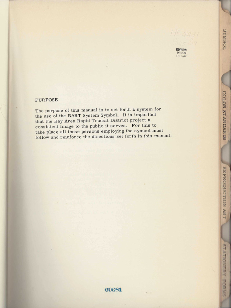 Bart Brand Identity Guide, 1971 | PDF
