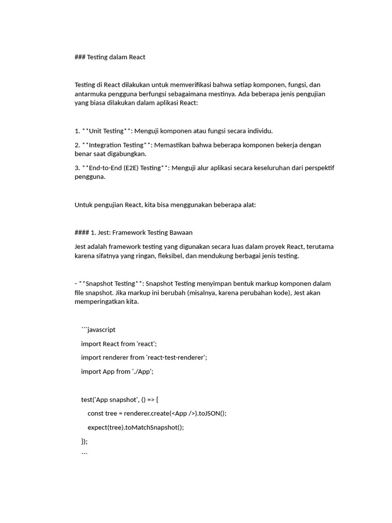 Pengenalan ReactJS 05 | PDF Pengenalan ReactJS 05 | PDF