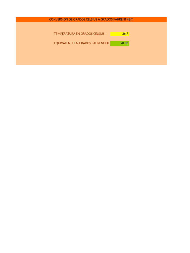 Grados Celsius A Fahrenheit M.meneses | PDF