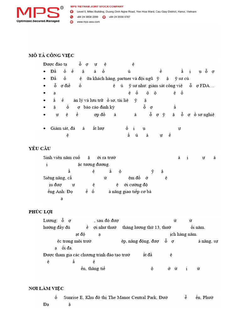 JD Fresher Technical Coordinator | PDF