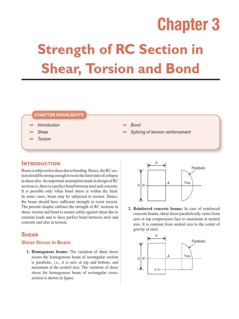Shear, Torsion & Bond | PDF | Beam (Structure) | Bending