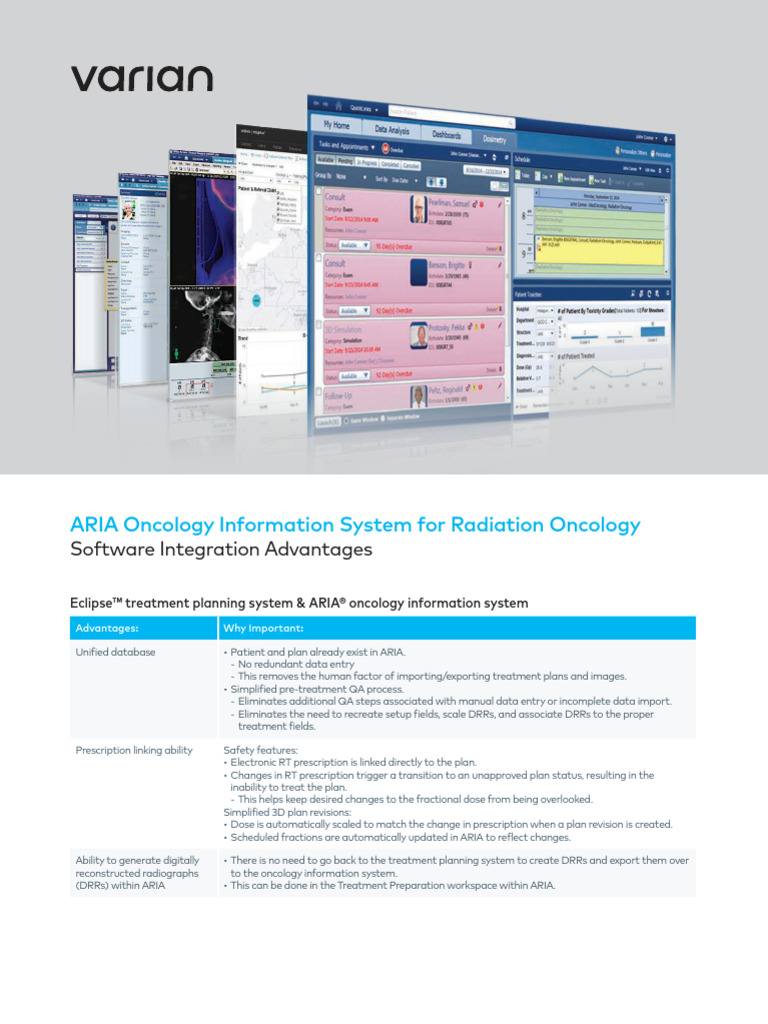 ARIAAdvantages FeatureSheet RAD10481 June2018 | PDF | Electronic Health Record | Medicine