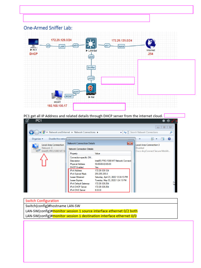 19-One-Armed-Sniffer - Fortigate | PDF | Computer Network | Ip Address