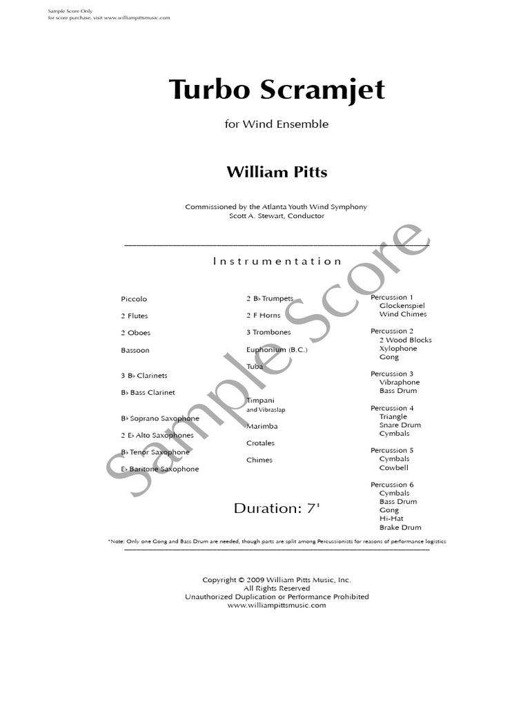 Turbo Scramjet | PDF | Percussion Instruments | Musical Instruments