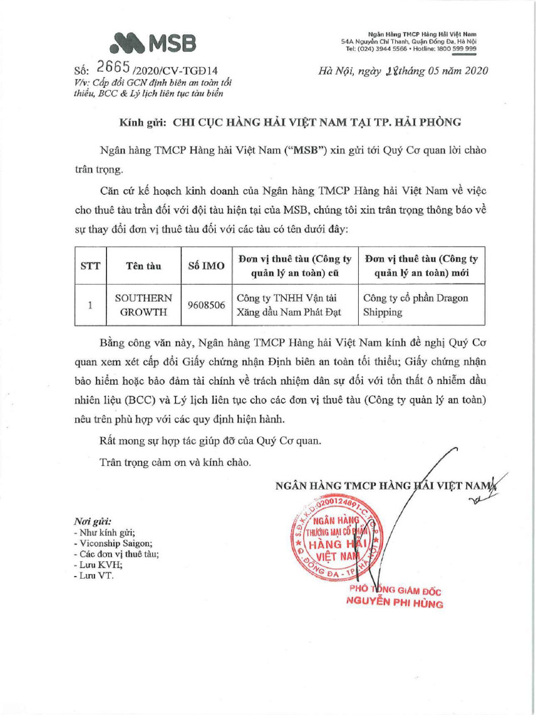 Công Văn 2665 | PDF