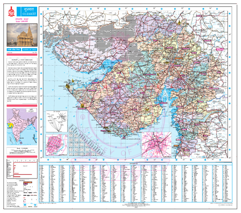 Gujarat State Map | PDF