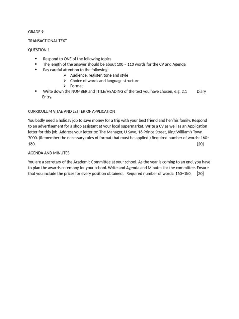 Grade 9 Test | PDF | Career & Growth