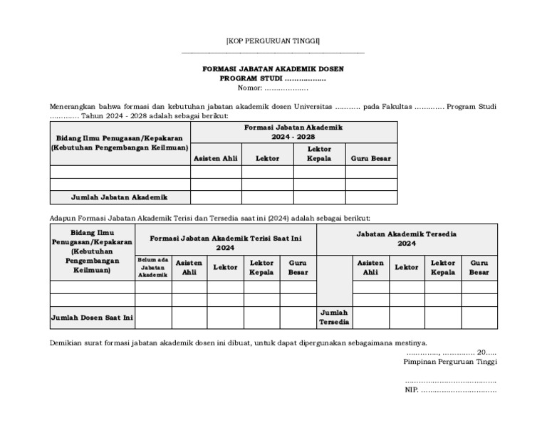 Dokumen Formasi Jabatan | PDF | Seni