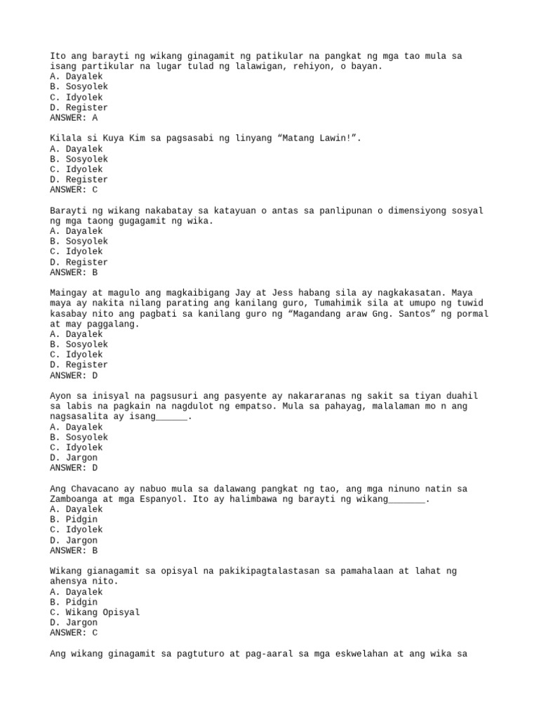 11 Kom Pan q1 Exam | PDF
