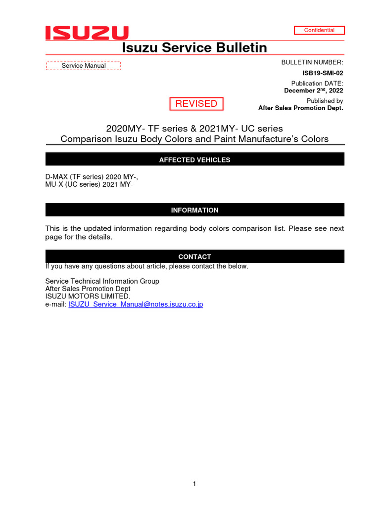 B NG Màu Sơn Xe LCV | PDF | Vehicle Technology | Car Body Styles