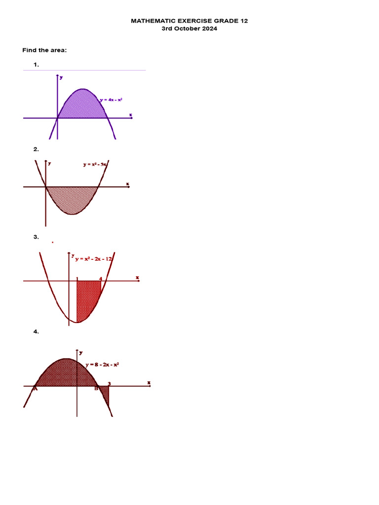 Mathematic Exercise Grade 12 | PDF