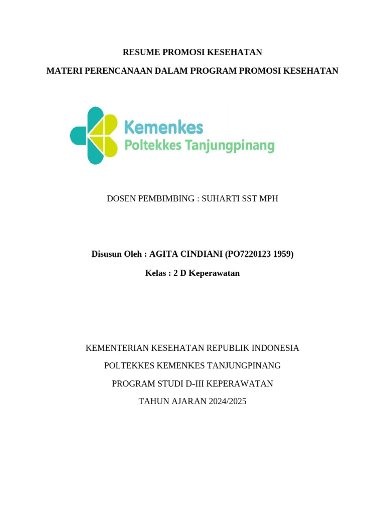 Agita Cindiani Promkes | PDF