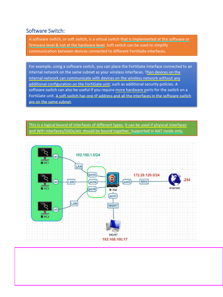 22 Software+Switch Fortigate | PDF | Technology & Engineering
