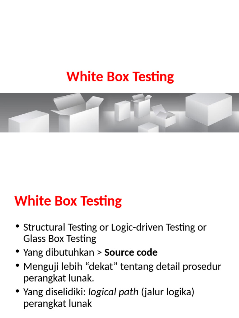 5 White Box | PDF | Metode & Bahan Ajar
