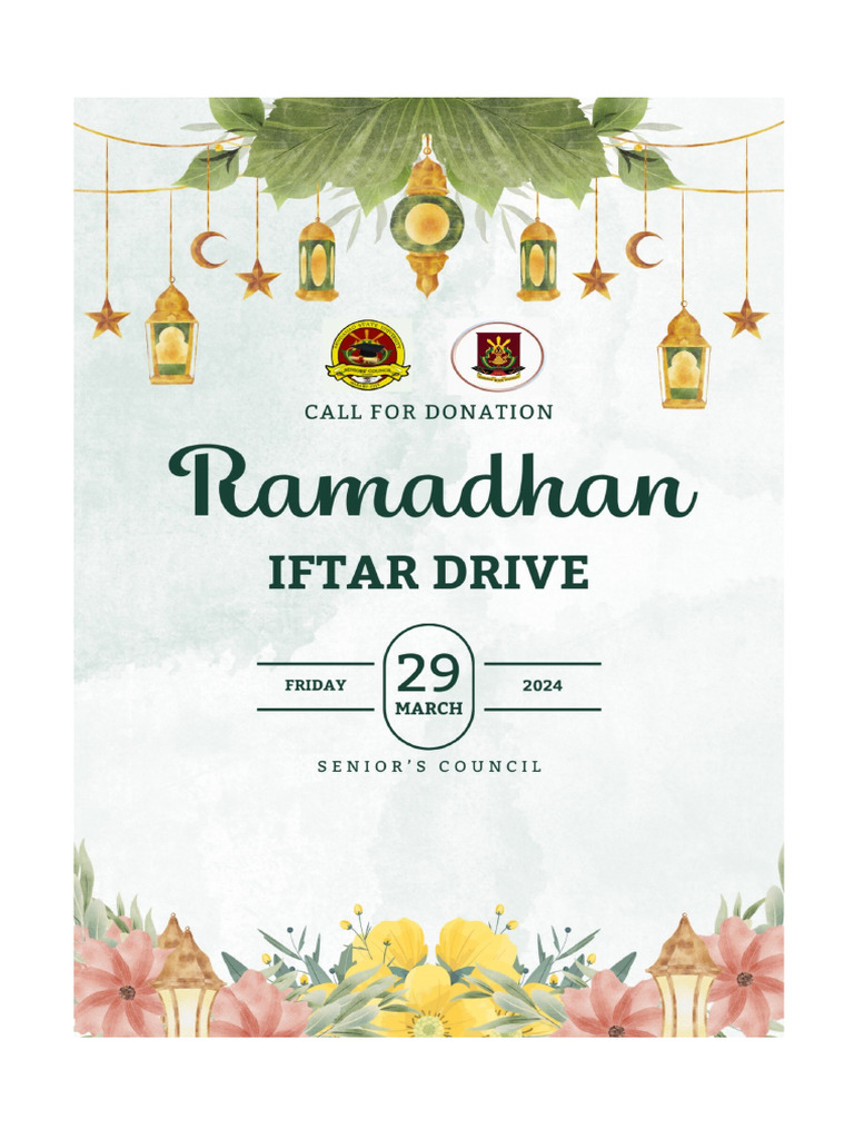 Iftar Drive Donation Appeal | PDF | Business | Home & Garden