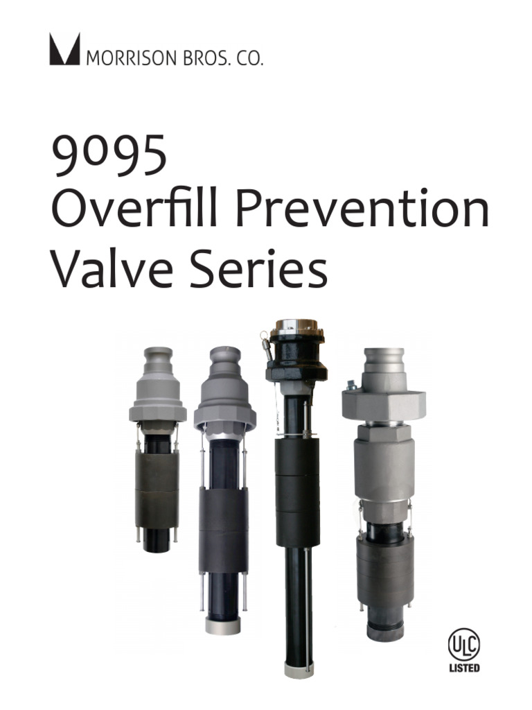 OVERFILL Prevention Valve - 9095AA - 3in-SS | PDF | Valve | Pipe (Fluid Conveyance)