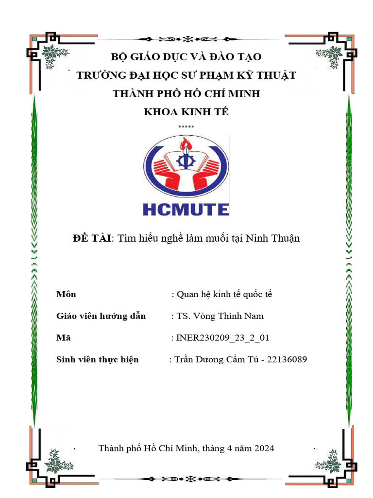 tiểu luận quan hệ ktqt | PDF