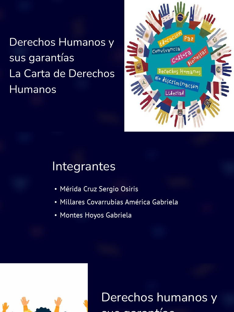 Derechos Humanos y Sus Garantias Equipo 6 1CVAF | PDF | Derechos ...