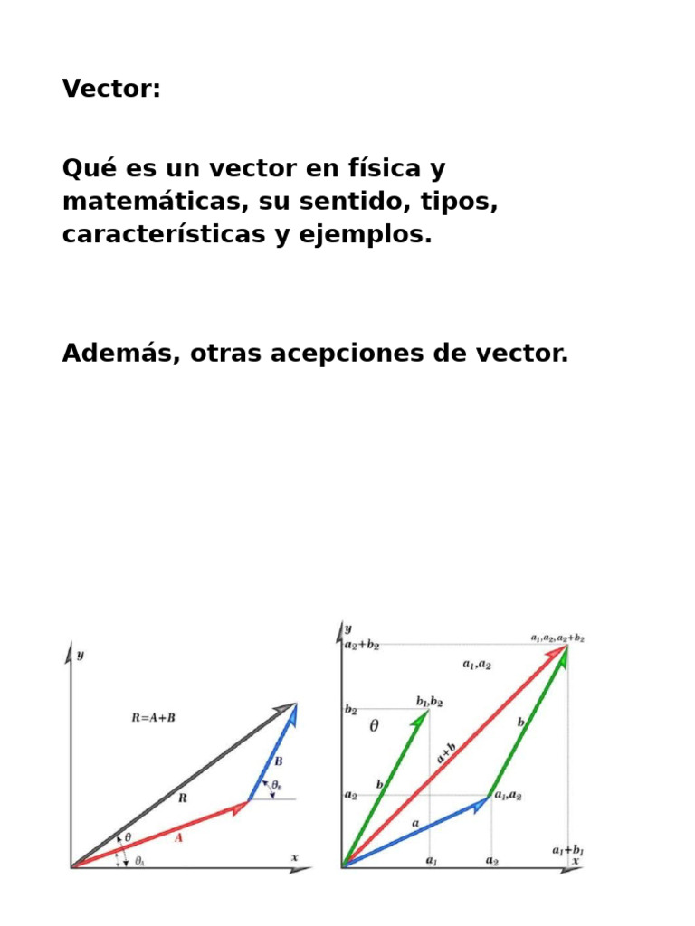 10 Vectores 1 Pdf Vector Euclidiano Matemáticas