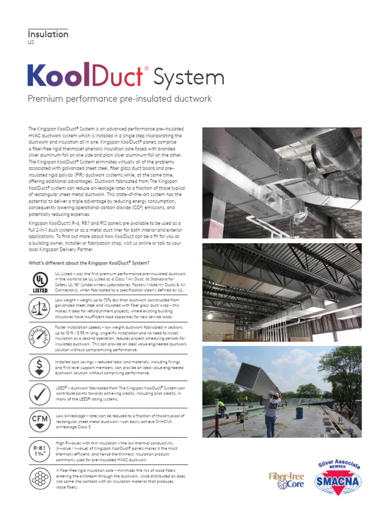 Kingspan Koolduct System Brochure en Us1 | PDF | Duct (Flow) | Building