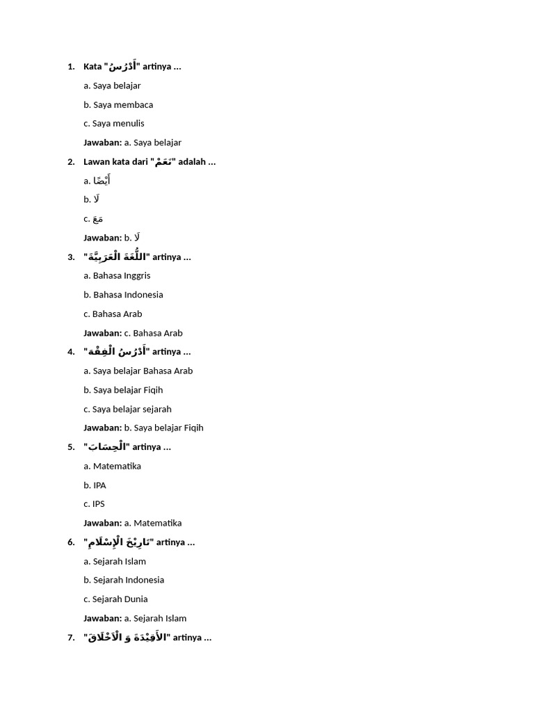 Kuis Interaktif Apakah Saya Belajar ... | PDF