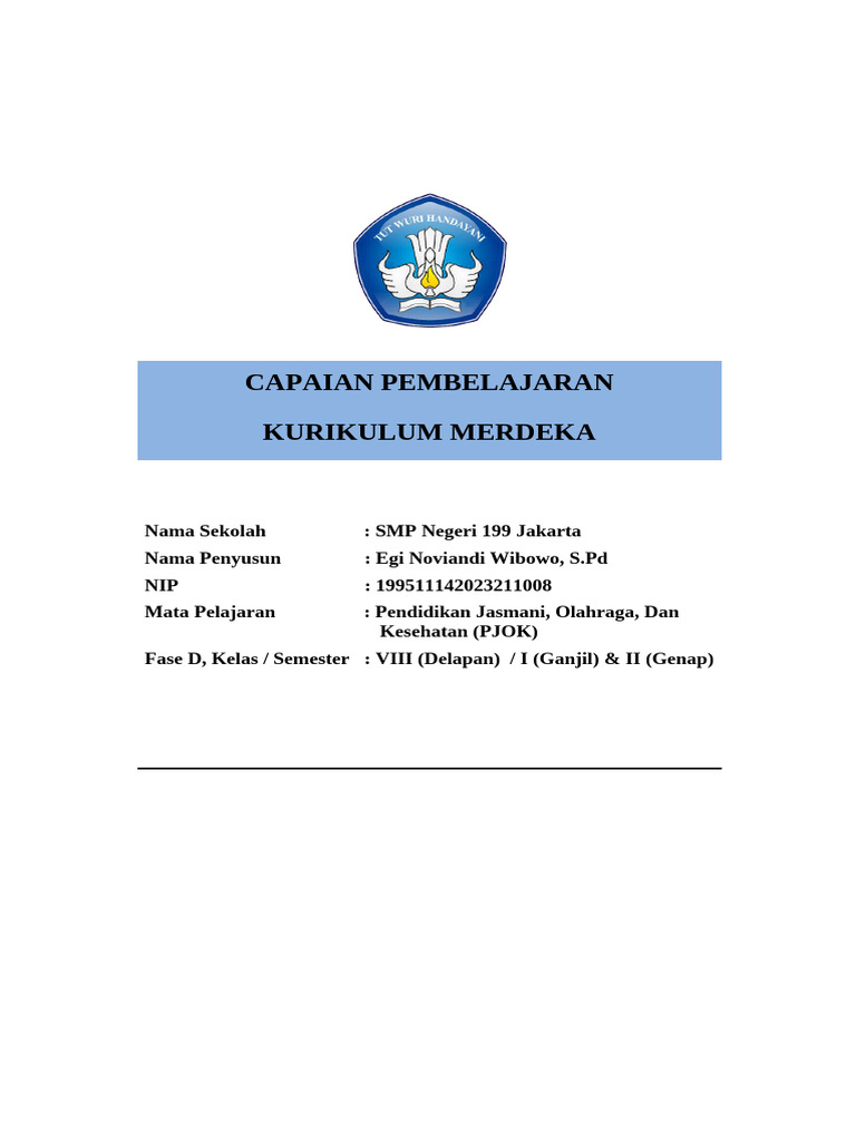 1. KI KD atau Capaian Pembelajaran (Baru) | PDF