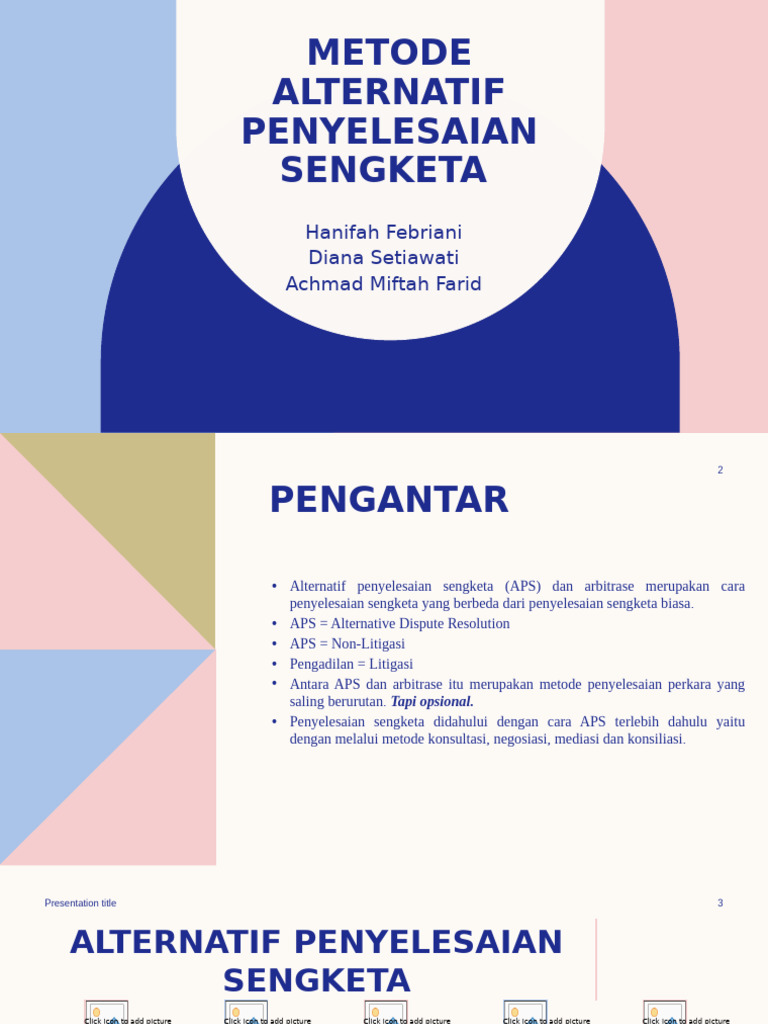 Metode Alternatif Penyelesaian Sengketa | PDF