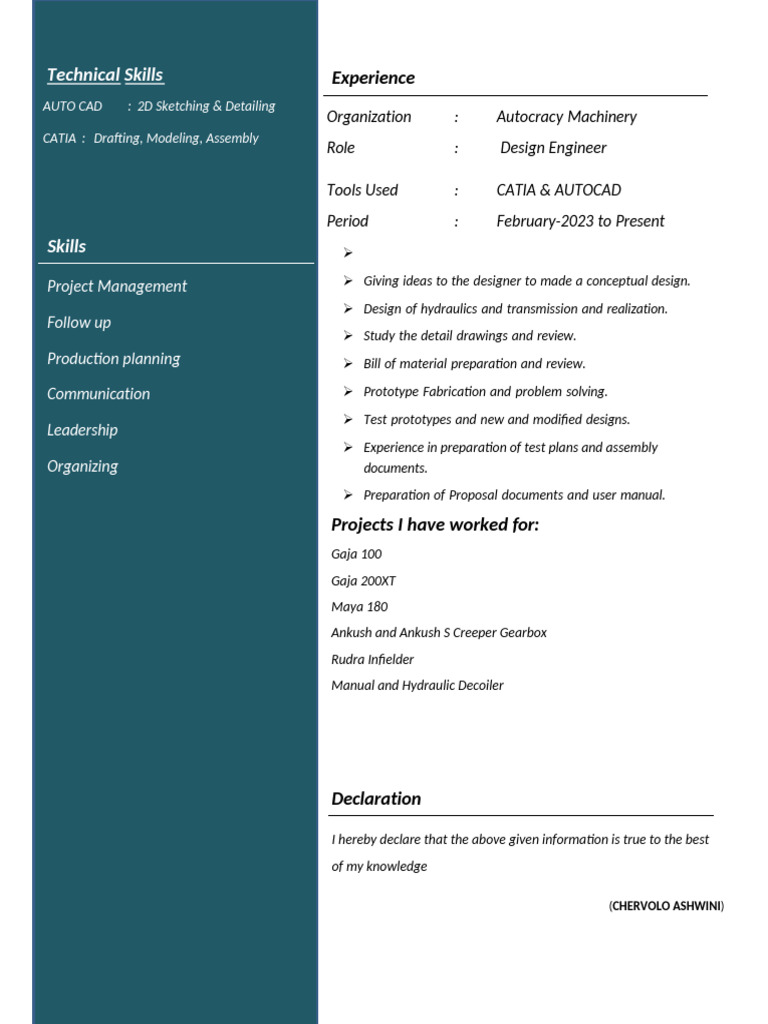 Ganesh Resume 1 | PDF