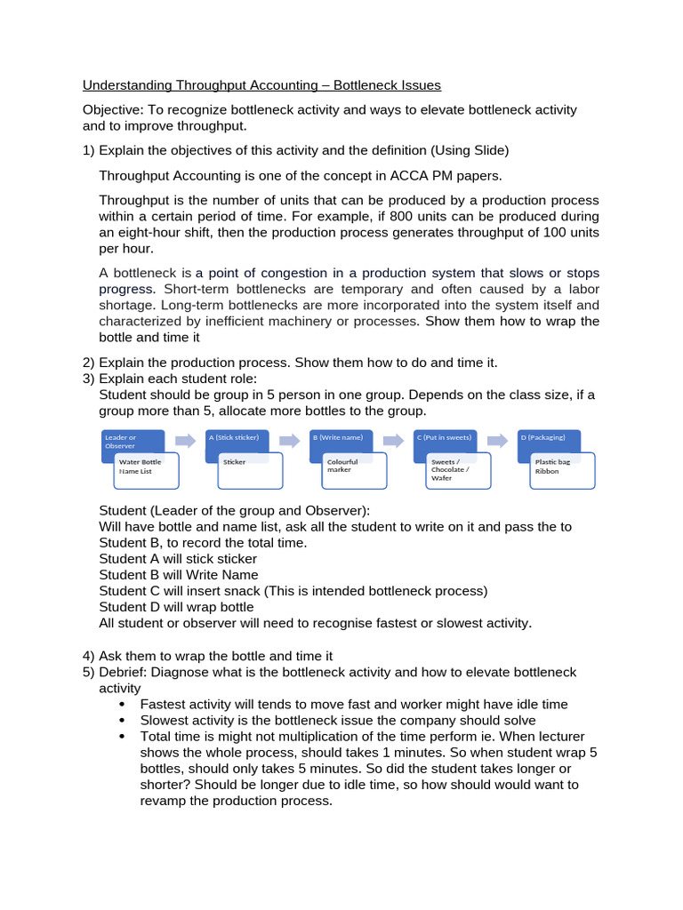 Understanding Throughput Accounting | PDF