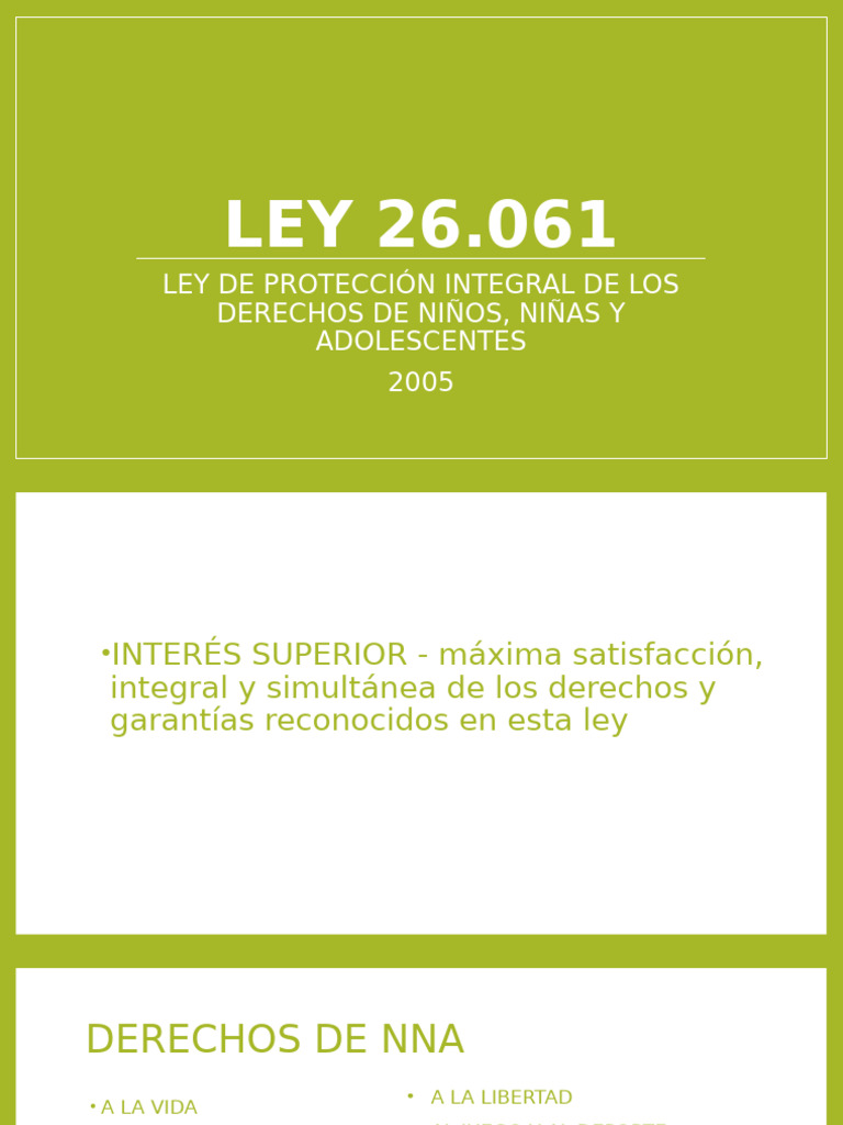 Protección Integral de Derechos de NNA | PDF