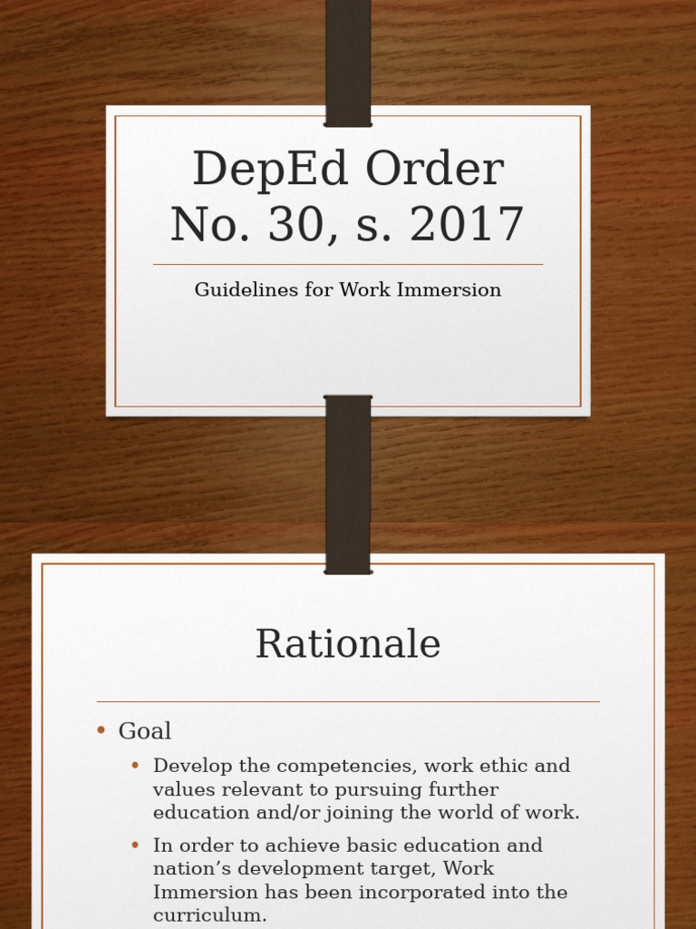 Work Immersion Guidelines | PDF | Performance Appraisal