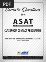 ASAT Class9 Question Paper | PDF