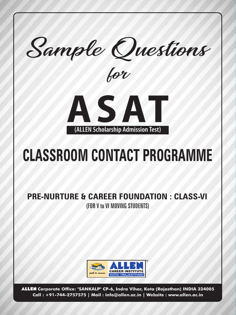 Class Vi Sample-Test-Paper | PDF