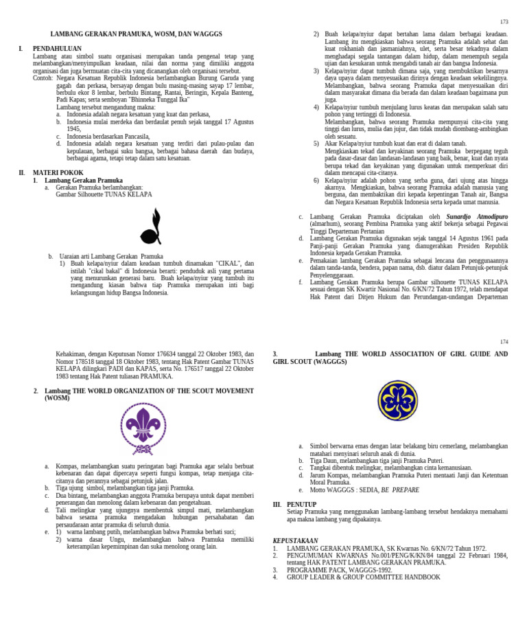 Makna Lambang Pramuka & WOSM | PDF