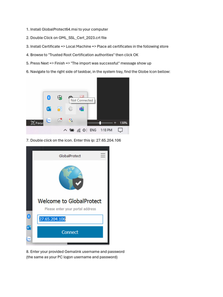 GlobalProtect Installation on Ubuntu | PDF
