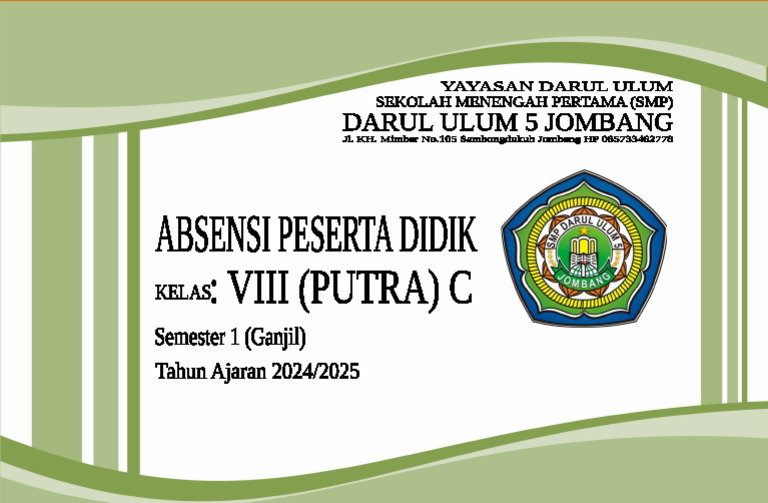 Cover Absensi Kelas | PDF
