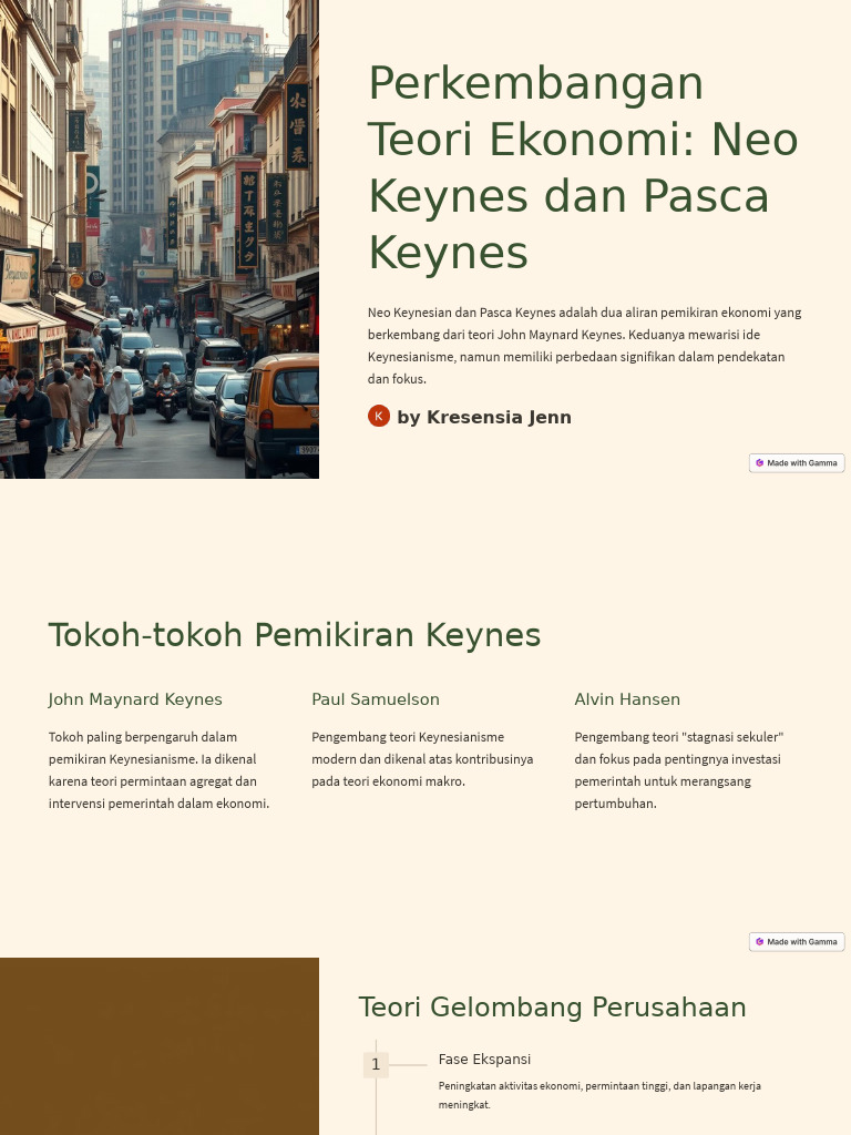 Perkembangan Teori Ekonomi Neo Keynes Dan Pasca Keynes | PDF