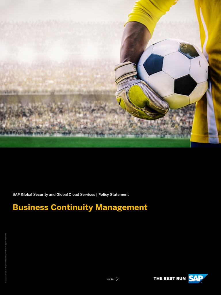 Business Continuity Management - Policy Statement | PDF | Disaster ...