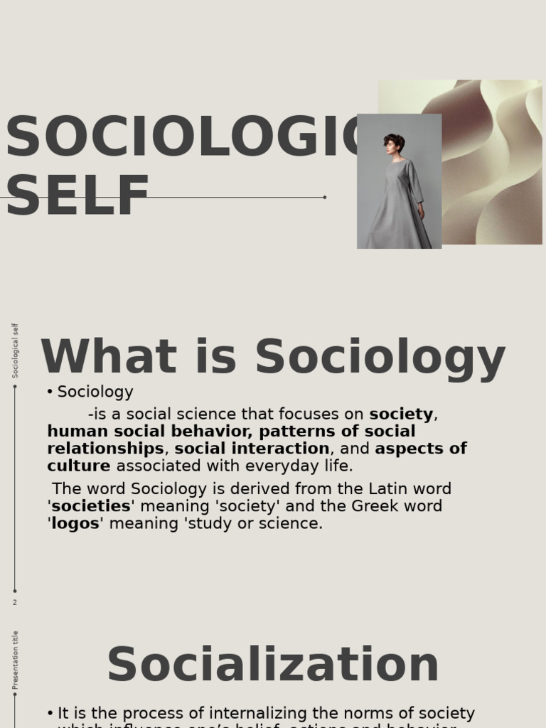 Sociological Self | PDF | Behavioural Sciences | Cognitive Science