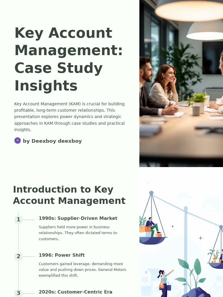 Key Account Management Case Study Insights 1 | PDF | Innovation ...